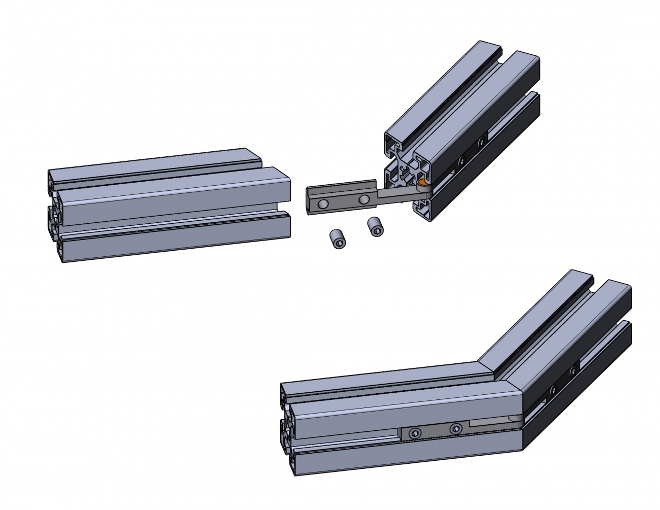 Joint slot connector 154mm (outside) | TecEnMa GmbH