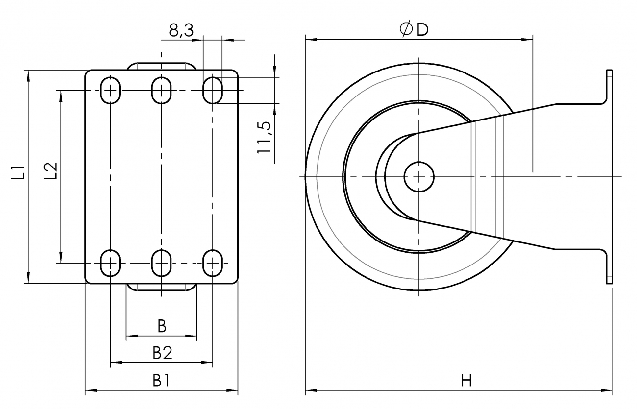 Fixed Castor | TecEnMa GmbH